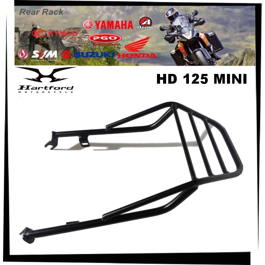 【TL機車雜貨店】Hartford HD125 Mini 雲豹小雲豹16mm實心後架 後鐵架 後箱架 後行李箱架 漢堡架 | 蝦皮購物