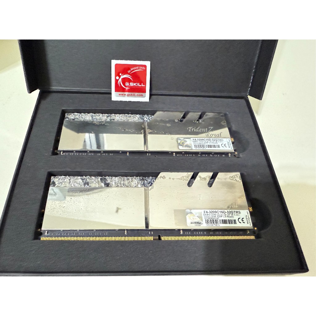 【二手】G.SKILL芝奇 皇家戟 銀色16Gx2 (32G) DDR4-3200+「贈」美光M500 2.5 120G | 蝦皮購物