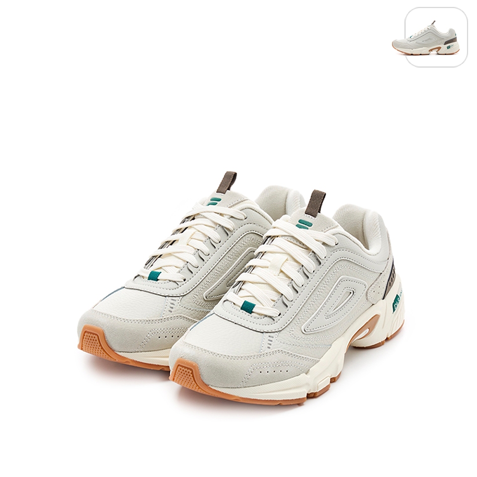 【FILA】女性 PERANO 慢跑鞋-灰/綠/褐 5-J535Y-072 | 蝦皮購物