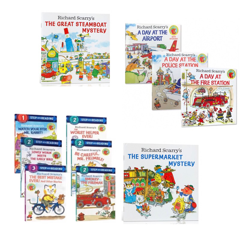 正版平裝 Step into reading Richard Scarry | 蝦皮購物