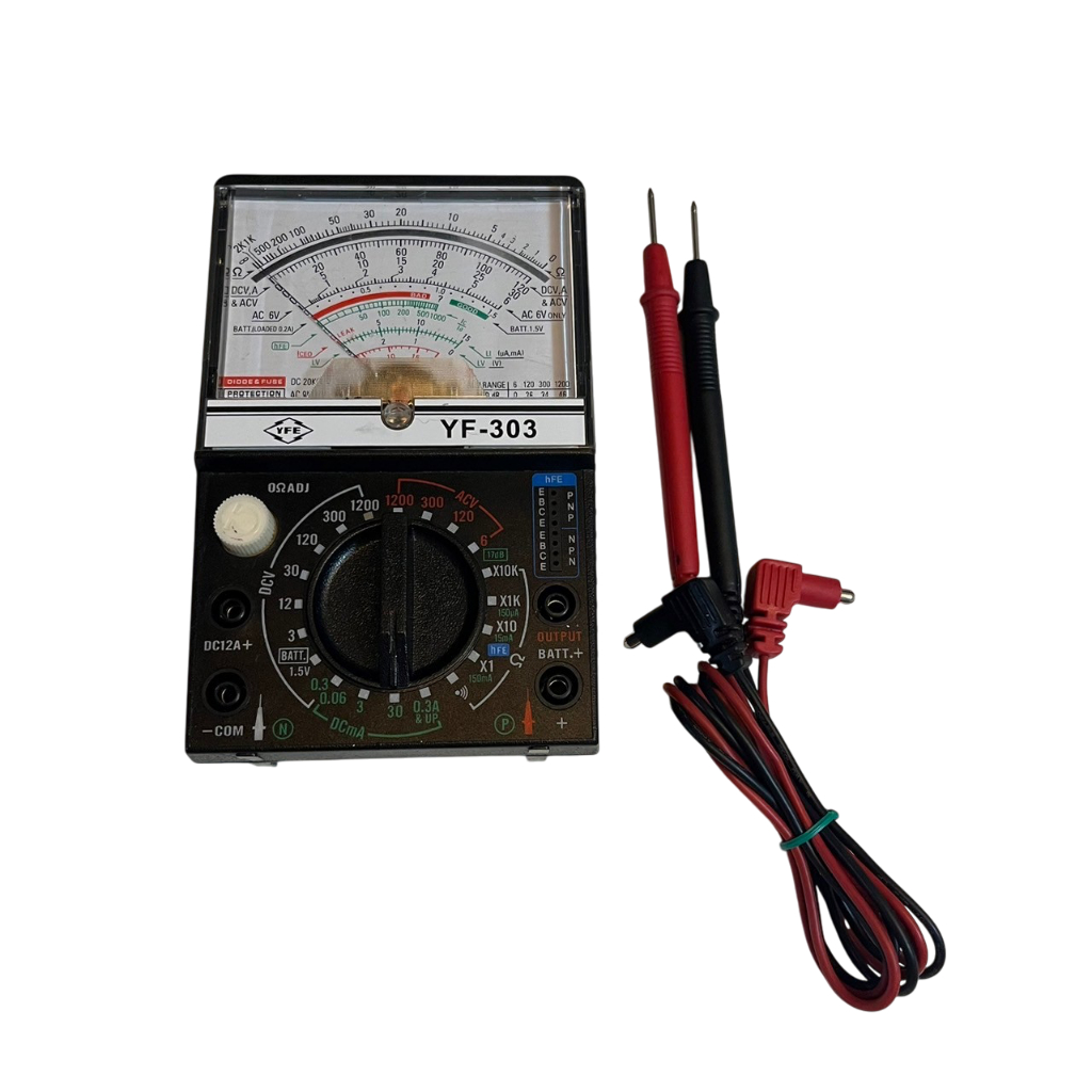 二手 TENMARS 世駿電子 YF-303 指針三用電錶 YF303 台灣設計 泰瑪斯 電流表 三用電表 | 蝦皮購物