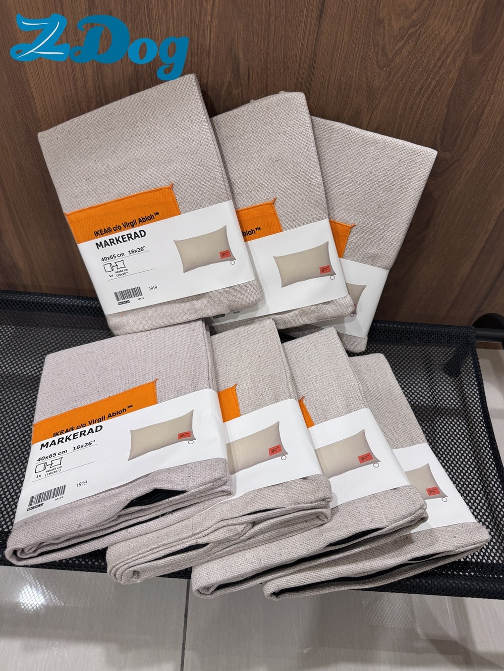 「現貨」正版 IKEA X Off-White Virgil Abloh 限量商品 靠枕套 ZDog Swag | 蝦皮購物