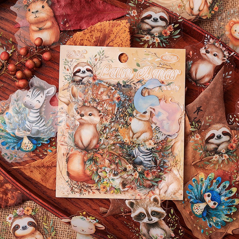 J＆Y澄兒小舖＂ ZABC 萌萌動員會系列 PET可愛動物貼紙包 6款 | 蝦皮購物