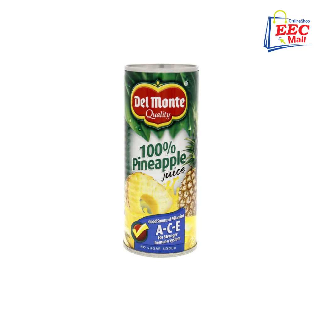 菲律賓 DEL MONTE Pineapple Juice Jus Nanas 鳳梨汁 無添加糖 240ml | 蝦皮購物