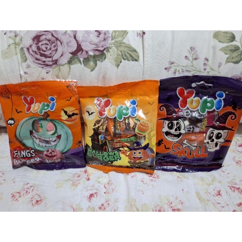 全新商品 Yupi 呦皮 小獠牙漢堡造型軟糖/萬聖節漢堡QQ糖/骷髏頭造型軟糖 28g 有效日期2025.07 現貨 | 蝦皮購物