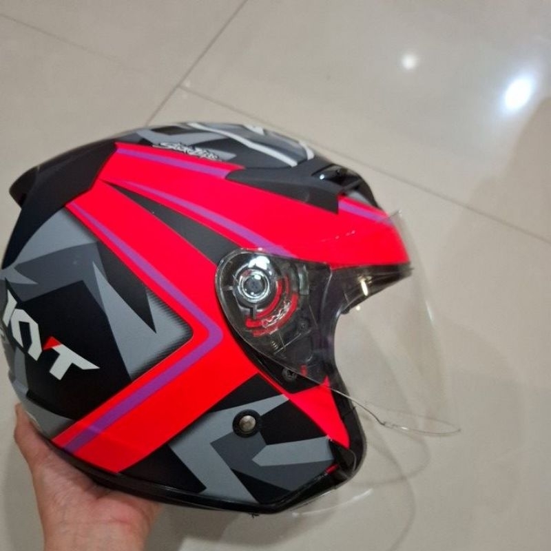 KYT vo#41粉紅（選手彩繪，消光）4／3安全帽 | 蝦皮購物