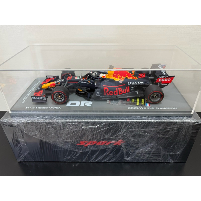 [樂樂車庫] Spark Red Bull RB16B Abu Dhabi Max Verstappen 1/18 | 蝦皮購物