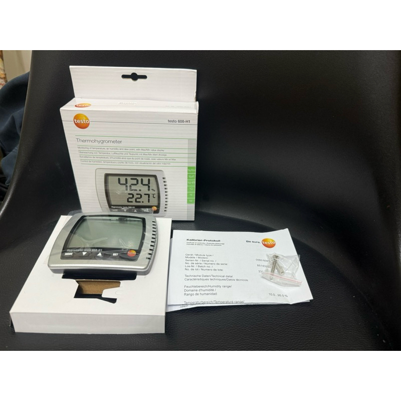 德國 Testo 608-H1 含出廠報告 溫溼度計 溫濕度計 工業級 桌上型 溫度 濕度 露點 德圖 全新品 | 蝦皮購物