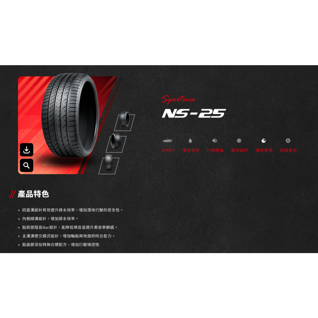 三重 近國道 ~佳林輪胎~ 南港輪胎 NS25 NS-25 245/35/40/45/50/17/18/19/20 | 蝦皮購物