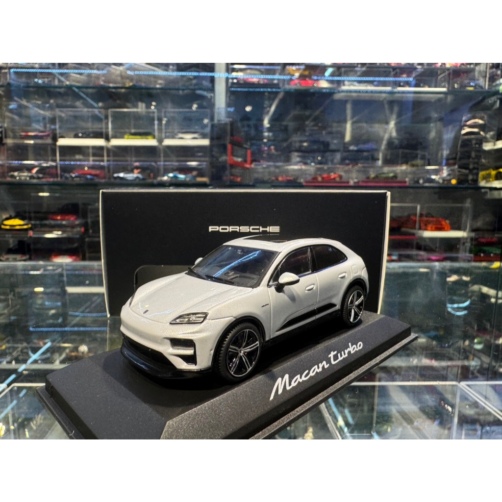 吉華@ 1/43 原廠 Porsche Macan Turbo H2 2024 Ice Grey | 蝦皮購物