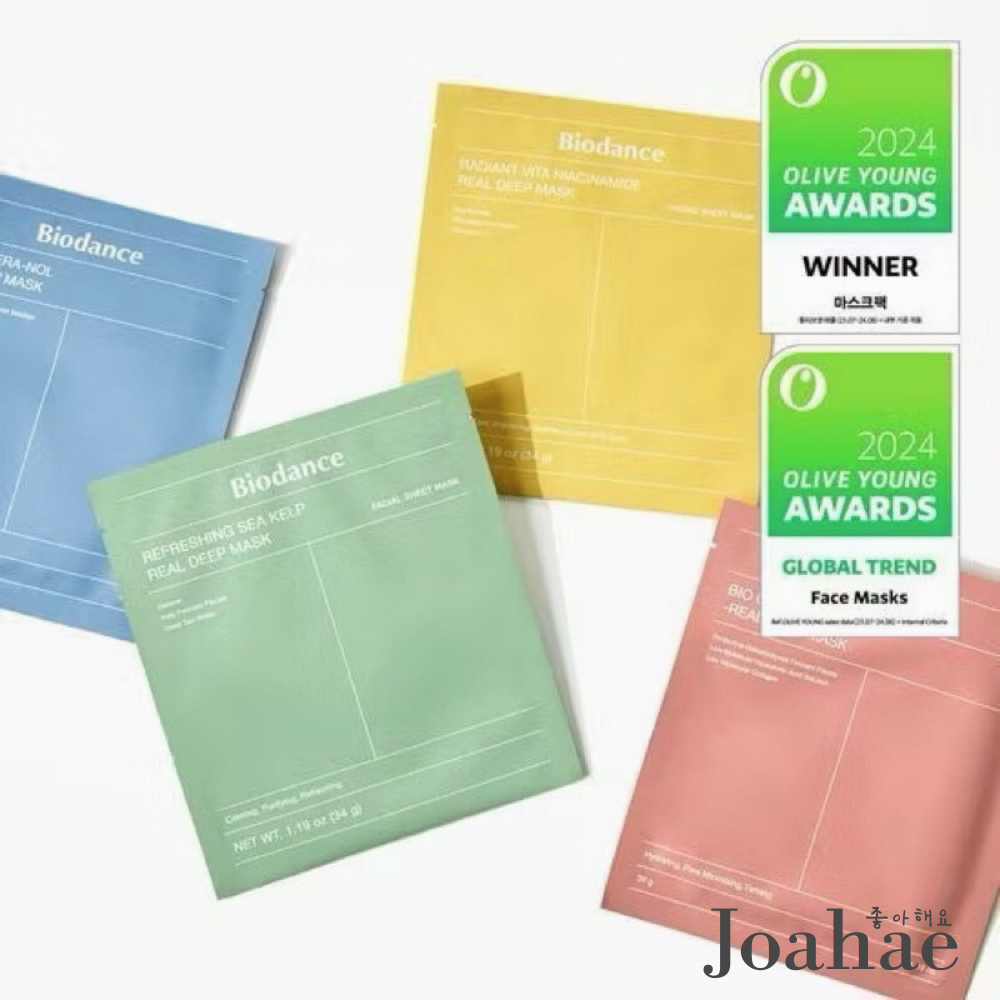 【Joahae】Biodance｜新款搶先上市 防偽標籤 膠原蛋白深層全效面膜 多重保濕 菸鹼醯胺 清爽海帶 | 蝦皮購物
