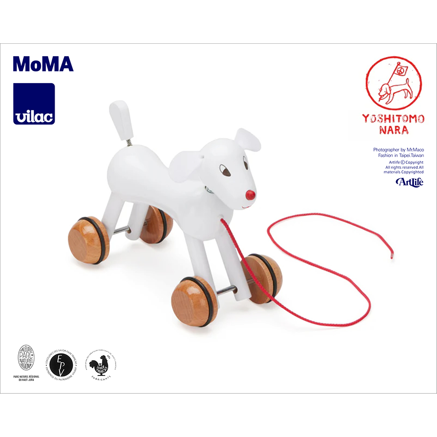ArtLife @ MoMA VILAC 2025 奈良美智 ドッグ プルトイ NARA DOG 木製 犬 | 蝦皮購物