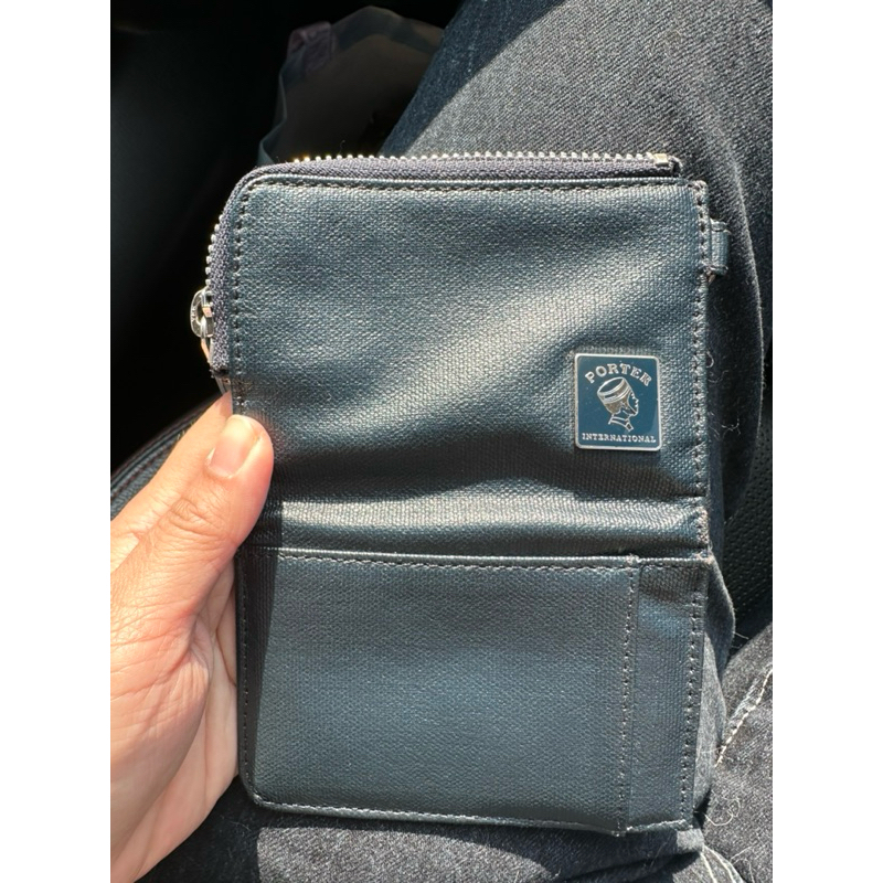 《二手》Porter 深藍零錢包 | 蝦皮購物