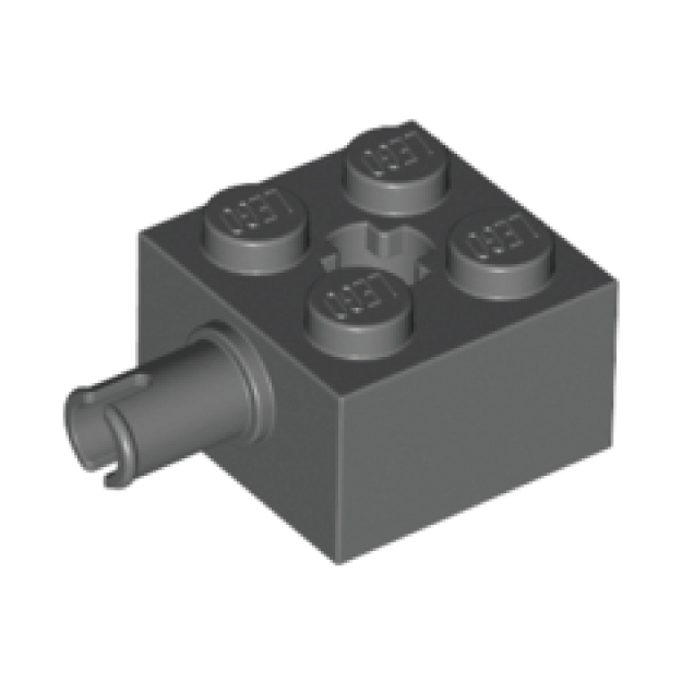 COOLPON｜這是樂高®LEGO®的正版零件 變形 2x2 Pin Axle Hole 6232 6408023 深灰 | 蝦皮購物