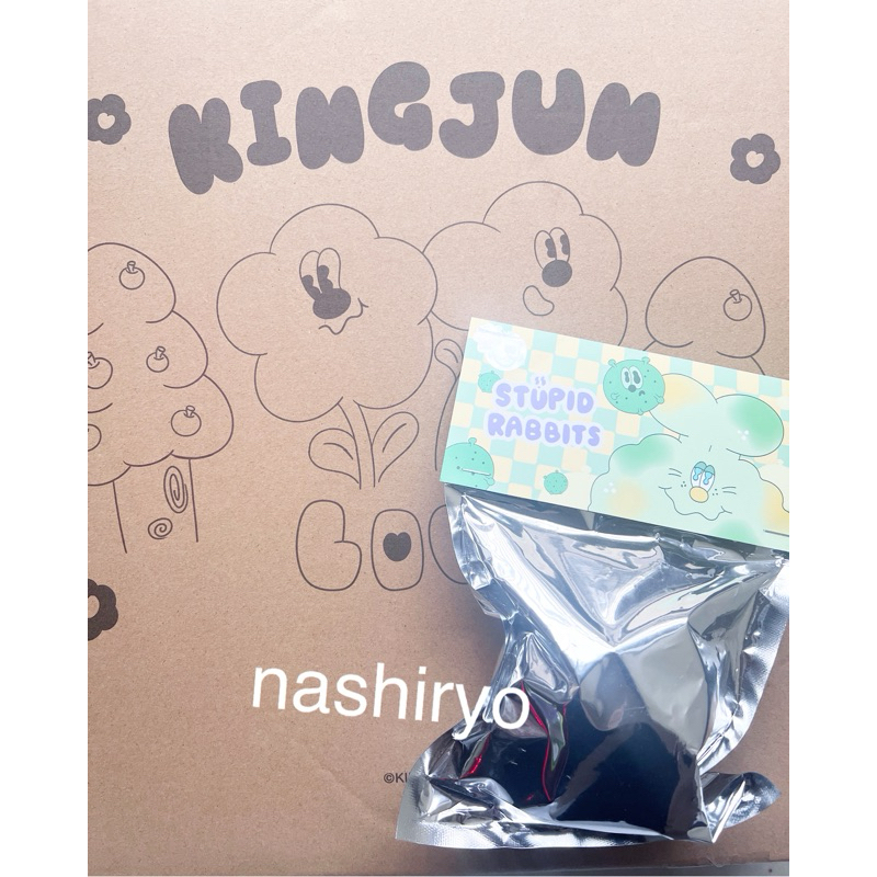 【文創代購】臺灣文創 KINGJUN 推車 蠢兔 除霉 ver. 實色款 公仔 jinart 限定 病毒針織花 | 蝦皮購物