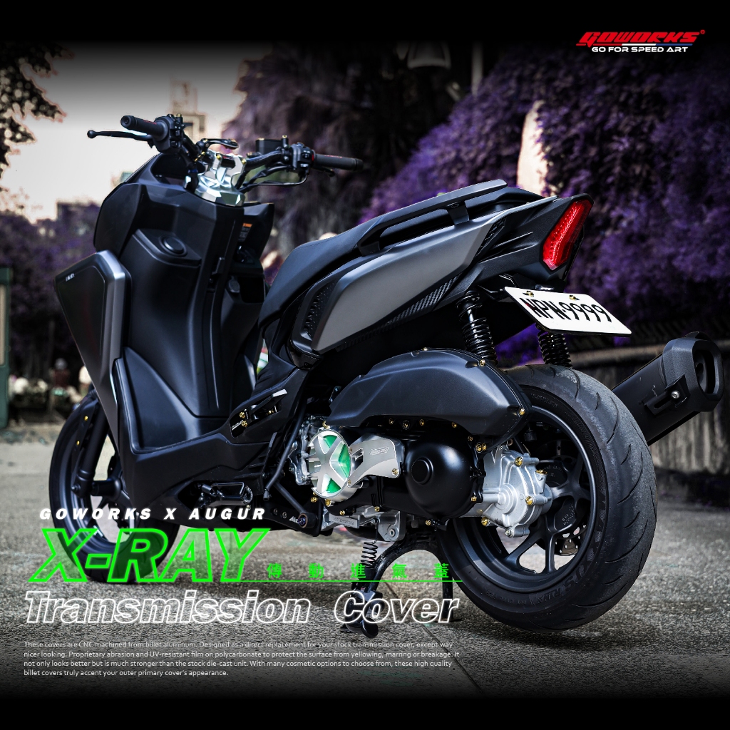 GOWORKS 6代戰 X傳動蓋 B8R AUGUR FORCE2 水冷BWS 傳動飾蓋 透明傳動蓋 傳動蓋組 XRAY | 蝦皮購物