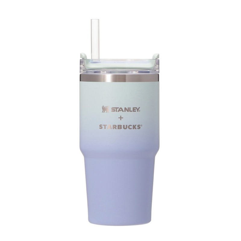 [全新]2025/日本星巴克/WAY Stankey綠紫漸層不鏽鋼隨行杯 吸管杯591ml | 蝦皮購物