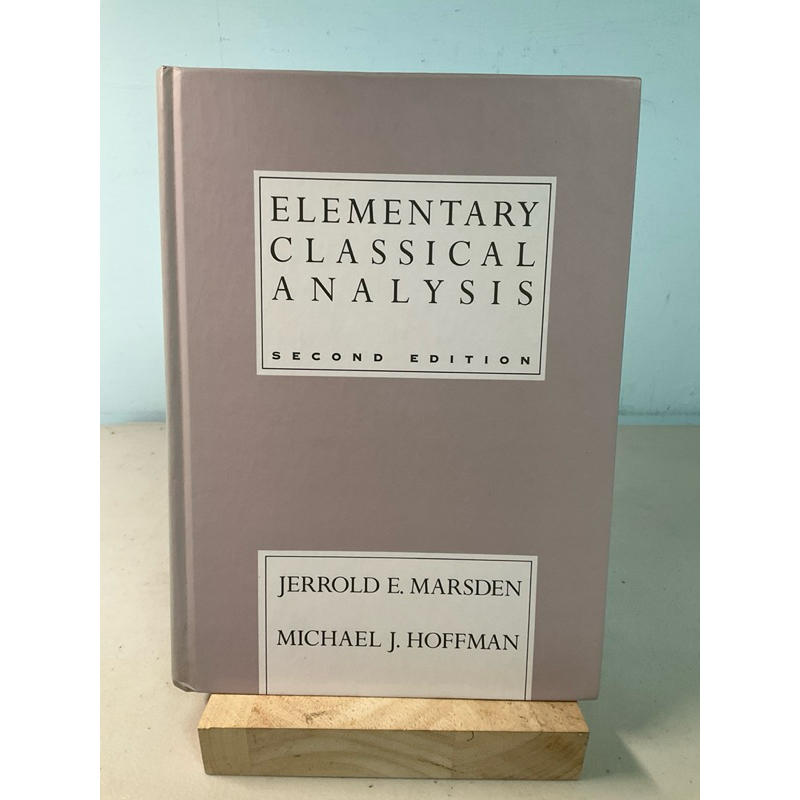 【刺蝟二手書店】《elementary Classical Analysis 》｜jerrold E Marsden 蝦皮購物 7440