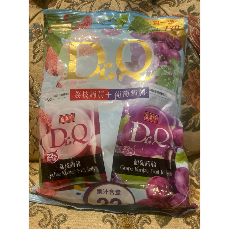 盛香珍Dr.Q蒟蒻果凍 22%果汁含量 荔枝蒟蒻+葡萄蒟蒻 雙味蒟蒻果凍 果凍 單包 380g | 蝦皮購物