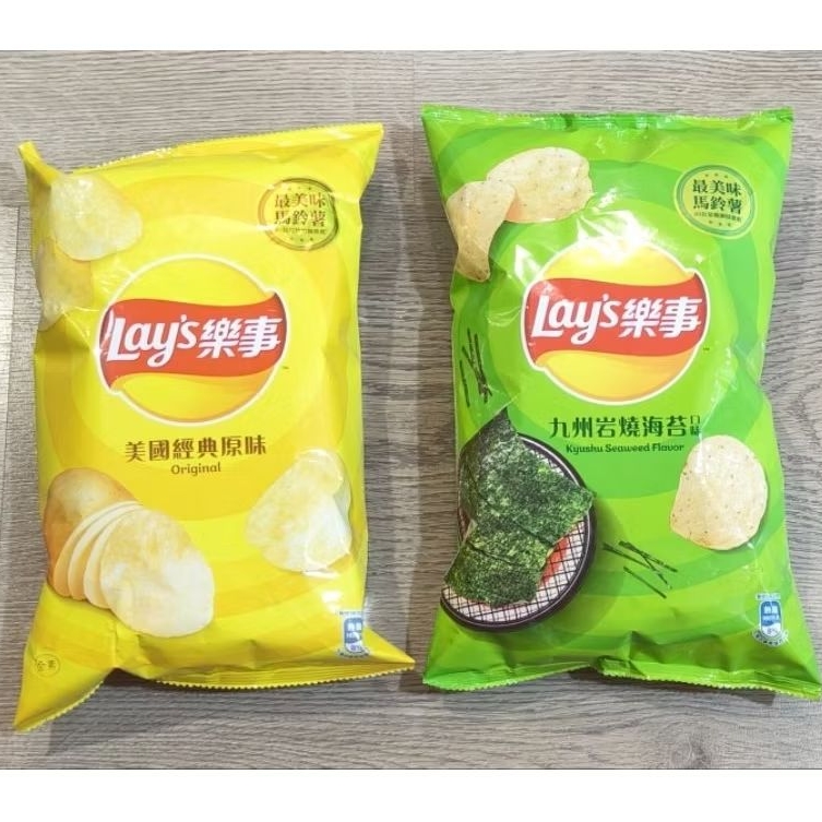 Lay's樂事洋芋片 美國經典原味洋芋片 九州岩燒海苔口味洋芋片 大包裝 85g | 蝦皮購物