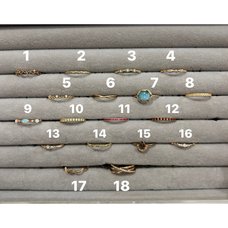 #無保卡《多款9️⃣號》agete ete vendome aoyama va cocoshnik nojess 黃金戒 | 蝦皮購物