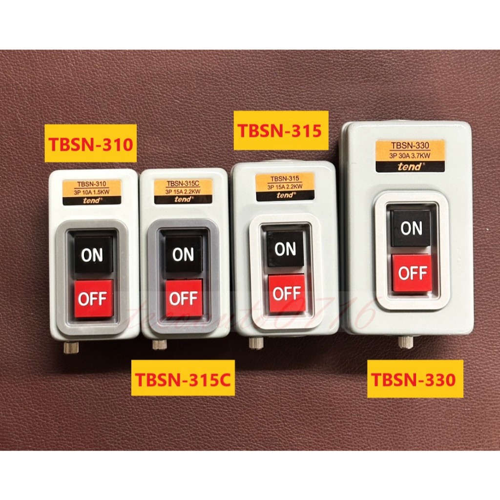 【公司貨 保固一年 附發票】Tend 天得TBSN/TBSS/TBSP/TBSY露出型動力壓扣開關 鐵殼 塑膠殼 | 蝦皮購物