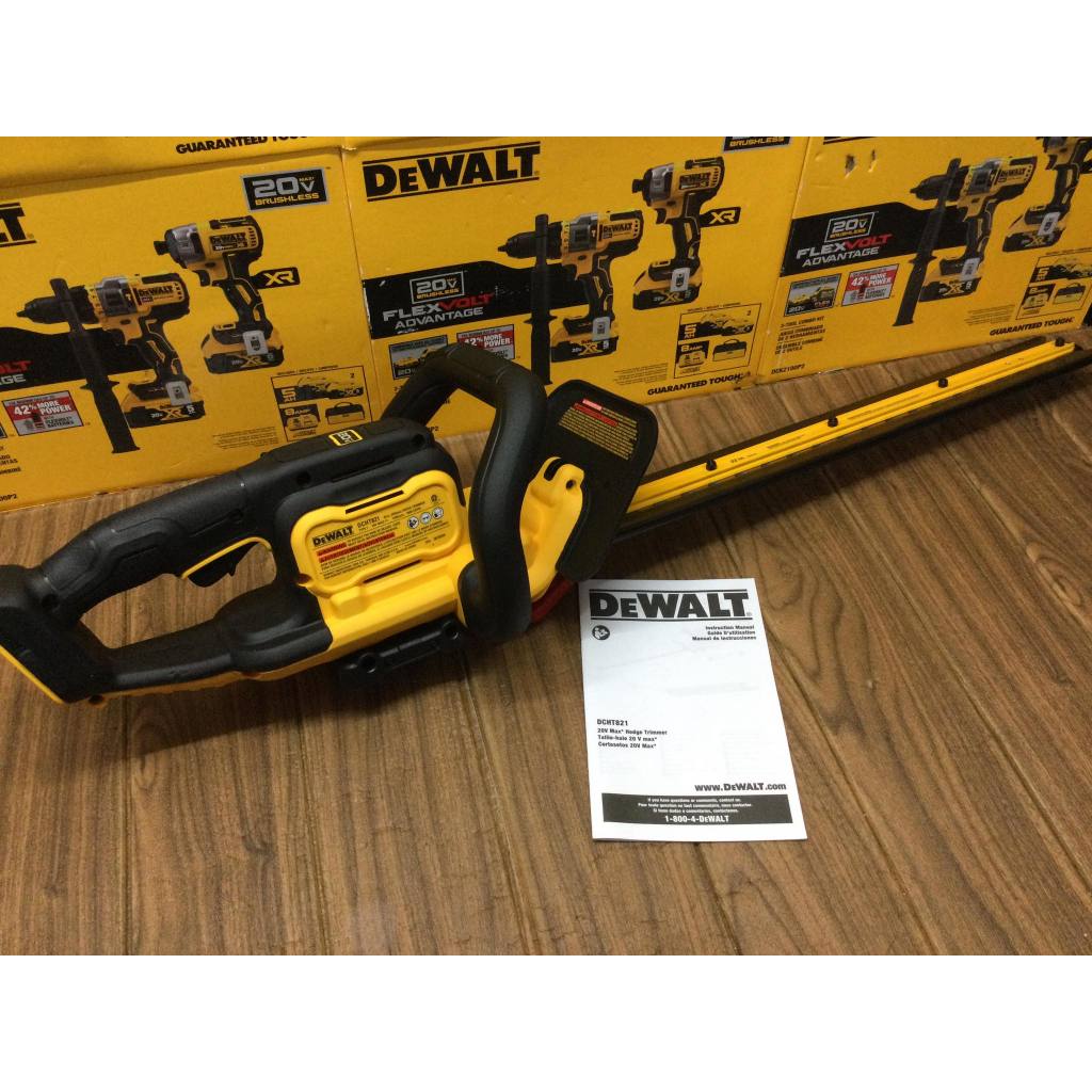 全新DEWALT 得偉 最新款美版 DCHT821 20V Max* (18V)鋰電籬笆剪 修枝剪 剪枝機 綠籬剪配件 | 蝦皮購物