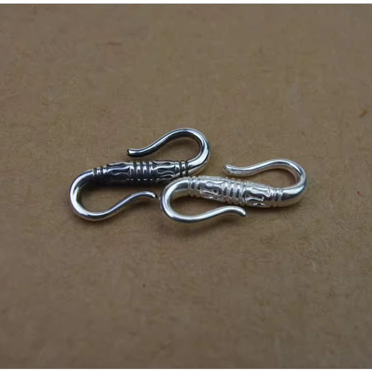 Goro's高橋吾郎 S勾 925純銀 手工敲擊 拉絲 | 蝦皮購物