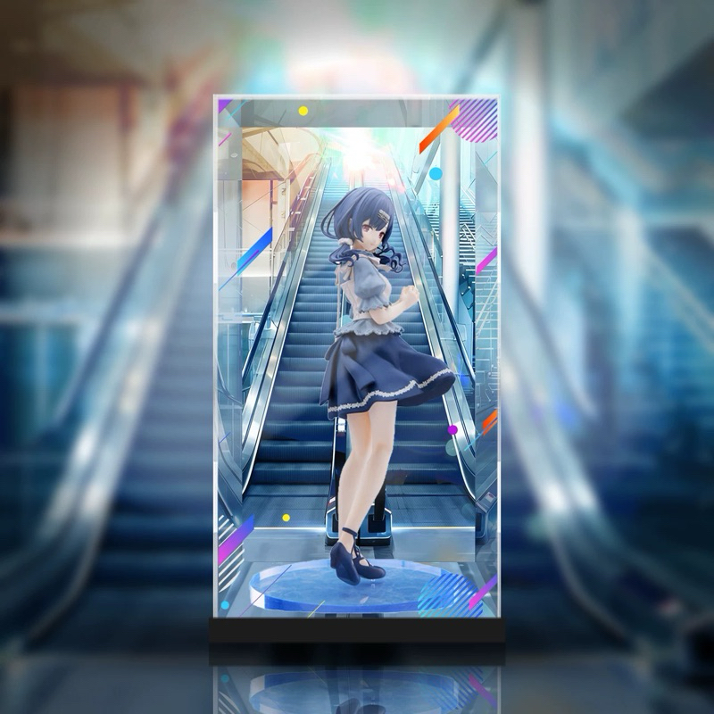 《Yao 挖寶趣》 泡泡瑪特 PVC GK 黏土人 黏土娃 盒玩 食玩 雕像 燈光 階梯 尺寸客製化 展示盒103 | 蝦皮購物