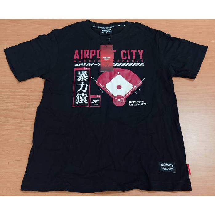 【Lamigo桃猿 / 樂天桃猿】全新未穿 暴力猿 航空城 紀念 T袖 | 蝦皮購物