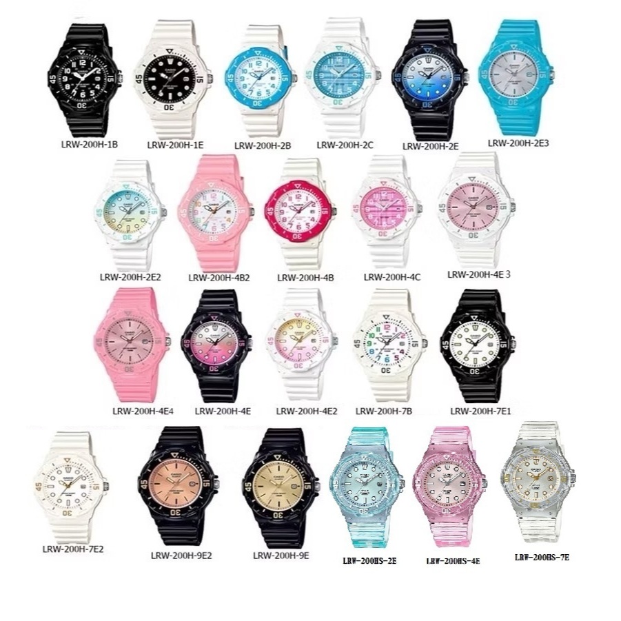 【奇異SHOPS】CASIO潛水風三點鐘方向獨立設計日期星期顯示窗LRW-200H-1B LRW-200HS-4E | 蝦皮購物