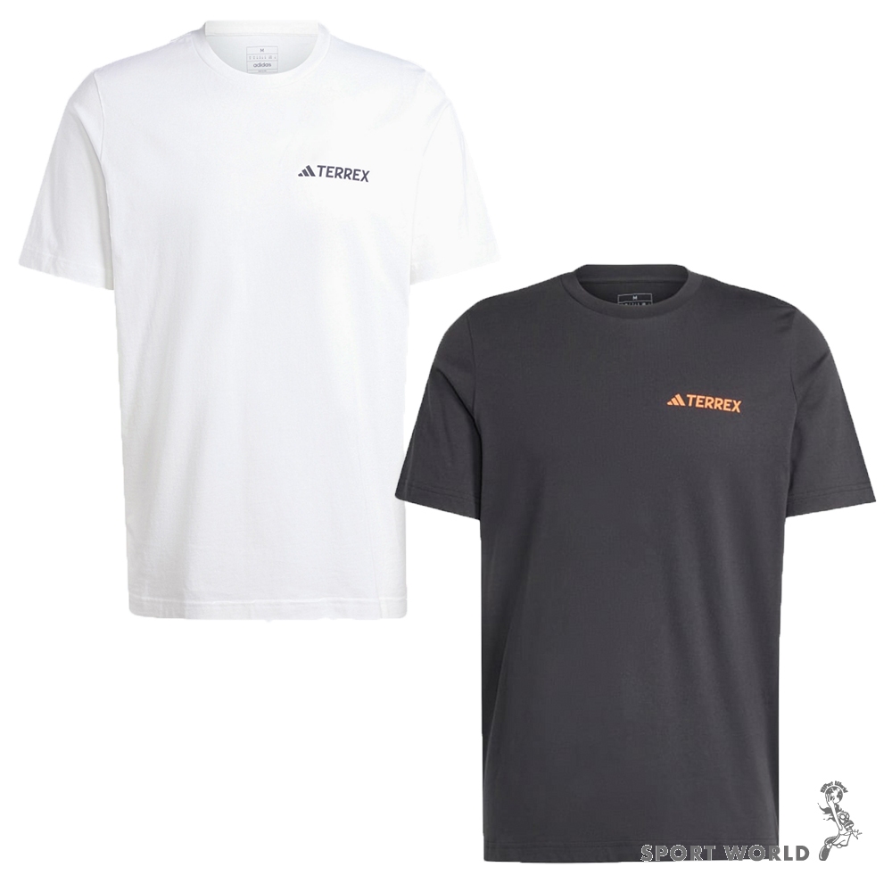 Adidas 短袖上衣 男裝 純棉 白/黑【運動世界】IZ0465/IZ0466 | 蝦皮購物