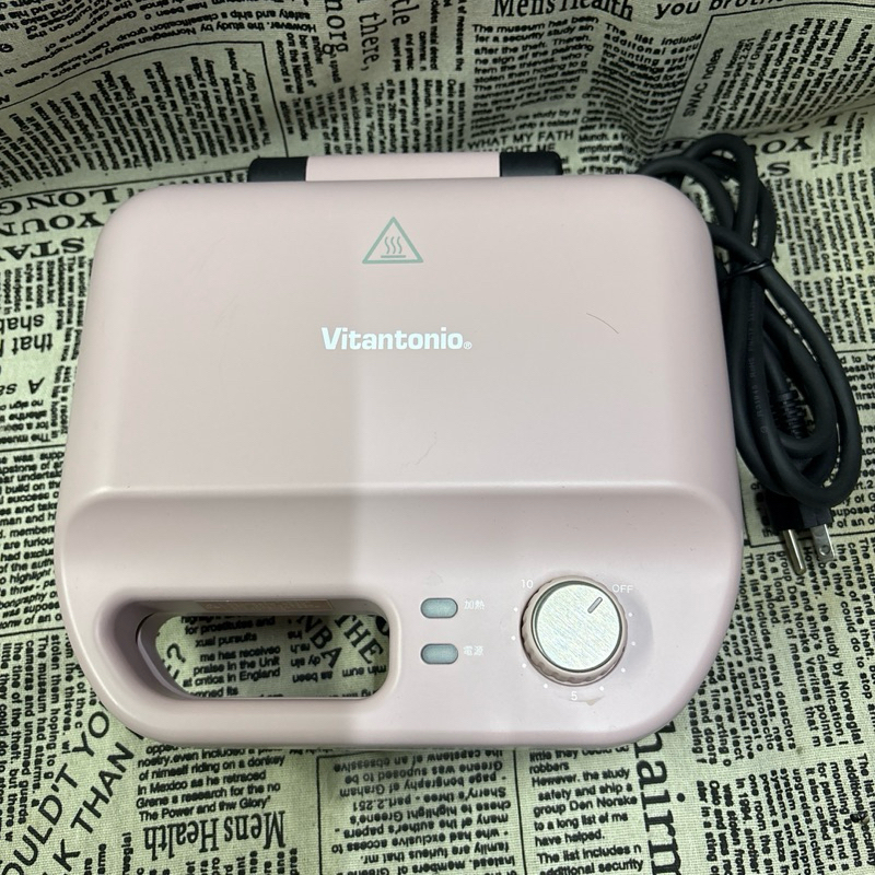 二手近全新日本品牌Vitantonio多功能計時鬆餅機（霧玫瑰）VWH-50B-RP/三明治機/煎肉排機/早餐機/點心機 | 蝦皮購物