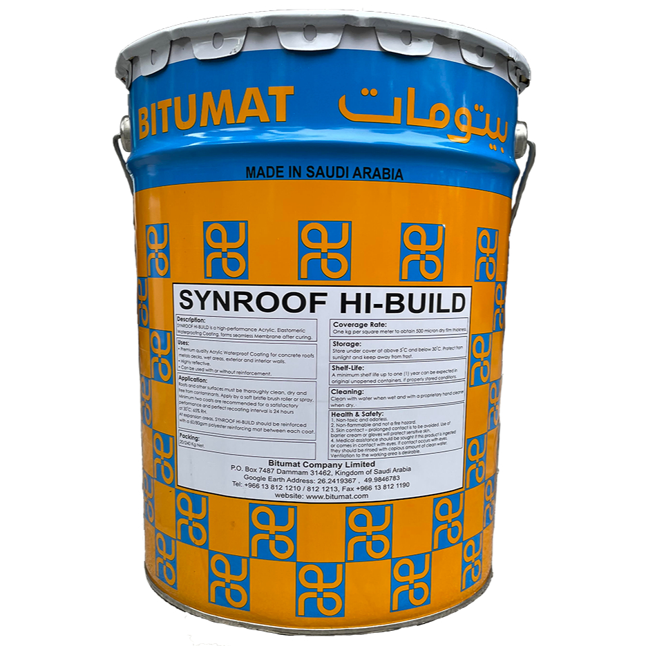 『瑞鴻防水』水性防水材料 | SYNROOF Hi-BUILD 壓克力長效型防水塗料 20KG 阿拉伯進口面漆 | 蝦皮購物
