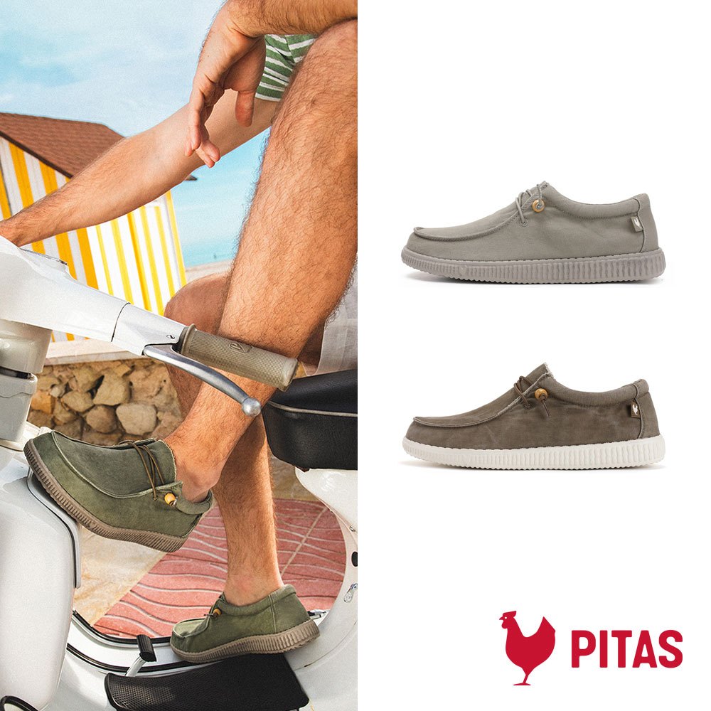 【Walk In Pitas】 WP150 WALLABI WASHED 超輕量懶人鞋 男鞋 (PI2448) | 蝦皮購物