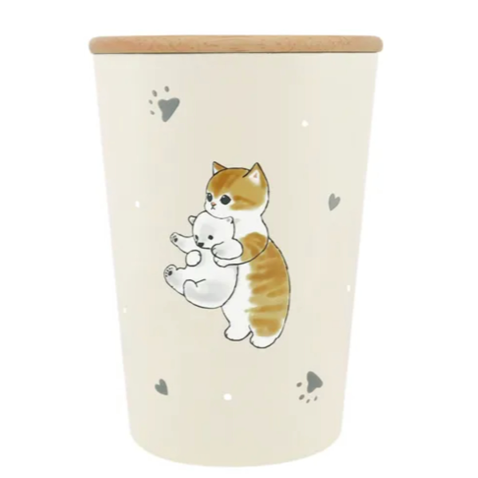 翃信HS-日本mofusand二重真空不鏽鋼2way保冷保溫杯400ml(含蓋） | 蝦皮購物