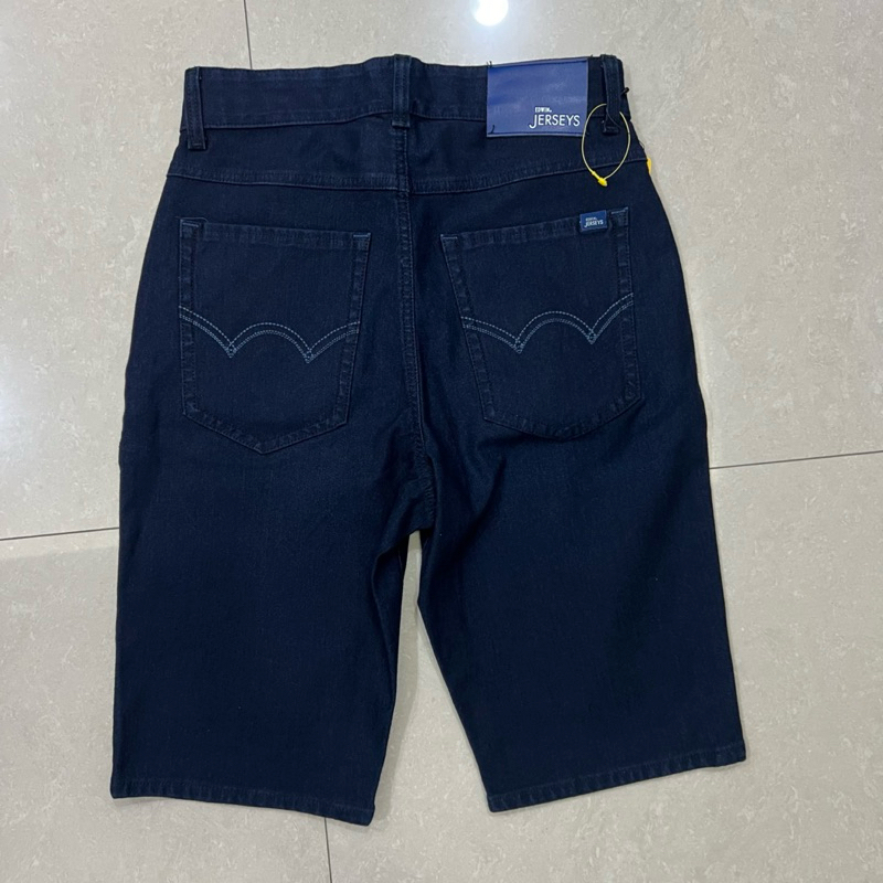 全新愛德恩 EDWIN JERSEYS 迦績 PK EJ2透氣中腰合身 牛仔短褲-男-原色藍 S號 藍標 | 蝦皮購物