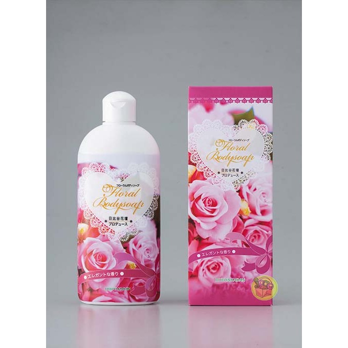 【JPGO日本購】日本進口 日比谷花壇 禮盒裝 花香沐浴乳 300ml~粉色玫瑰 | 蝦皮購物