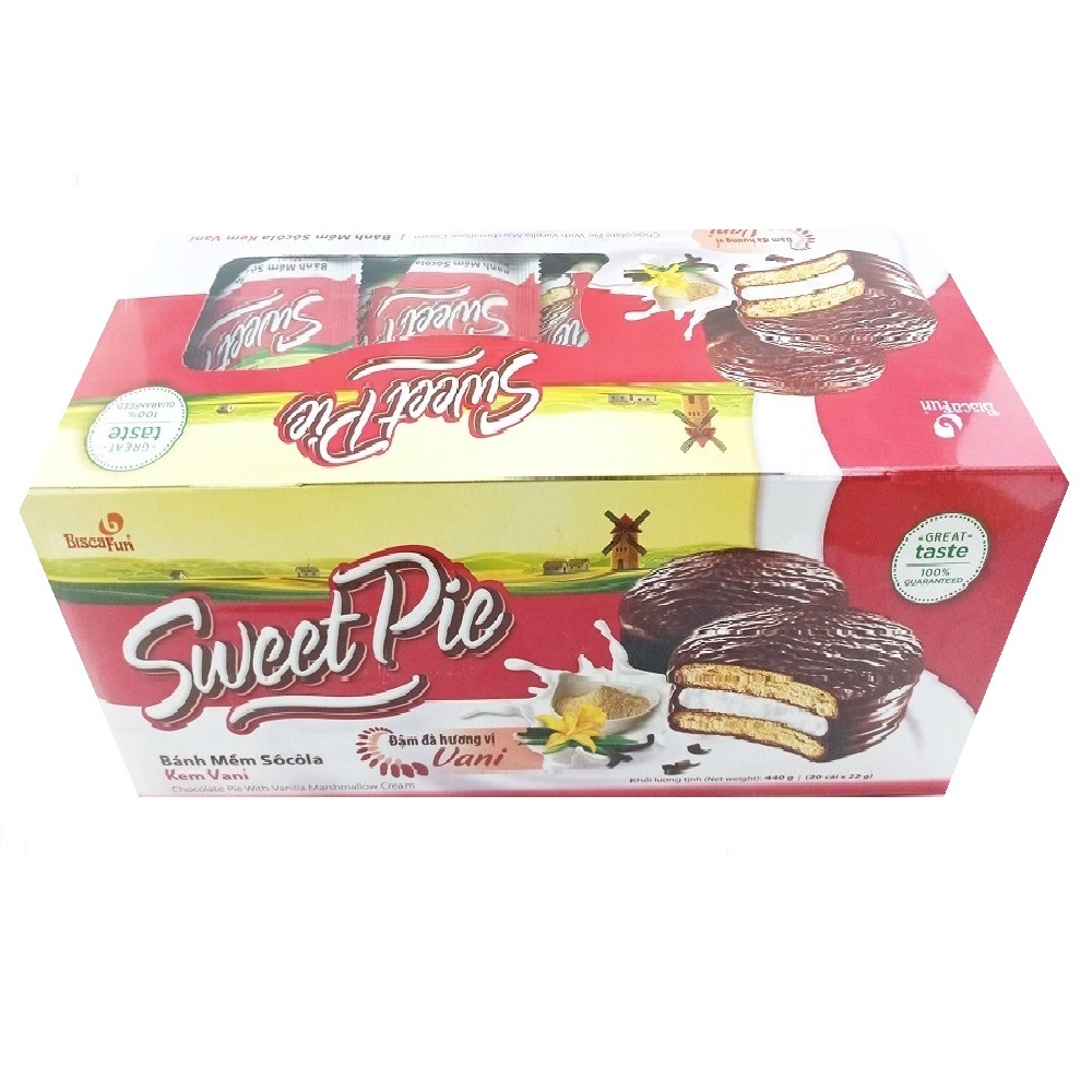 現貨【味覺百撰】Sweet Pie 戀愛滋味巧克力派（20入/盒） 440g /越南進口/巧克力/蛋糕/ | 蝦皮購物