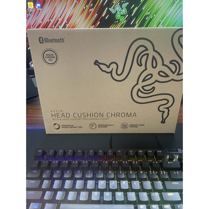 Razer head cushion chroma人體工學 電競椅頭枕 | 蝦皮購物