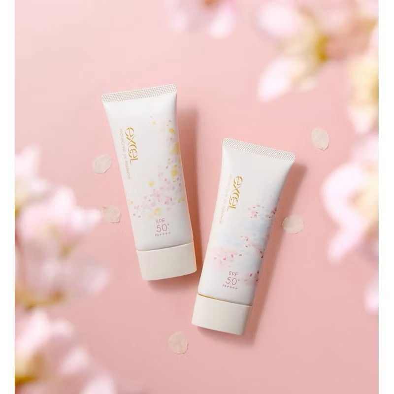 excel UV水感精華隔離乳 防曬乳 2025限定款 抗UV防曬精華 防水防曬 紫外線 妝前乳 隔離霜 櫻花 | 蝦皮購物