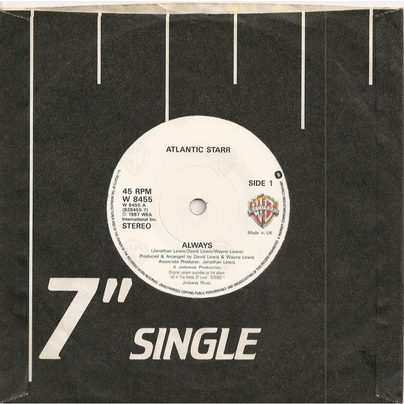 Always - Atlantic Starr（7吋單曲黑膠唱片）Vinyl Records | 蝦皮購物