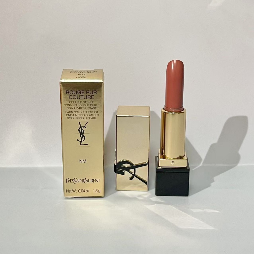 台灣現貨 YSL 聖羅蘭 新版黑金浮雕 唇膏 口紅1.3g 奢華緞面唇膏 #NM N1 RM 小樣裝 試用款 | 蝦皮購物