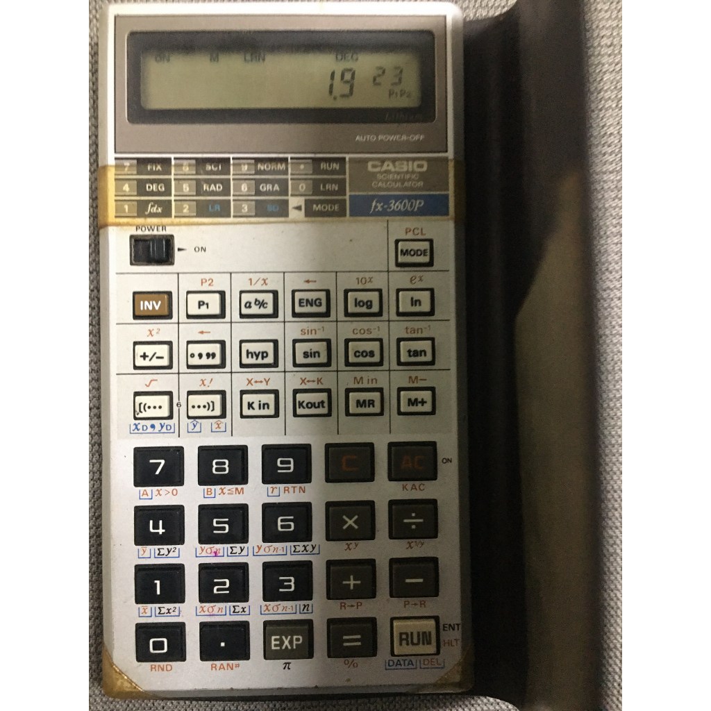 二手良品 市面稀少的四十年復古骨董 非一般計算機 Casio 卡西歐 工程計算機 fx-3600P 可刷卡分期 | 蝦皮購物