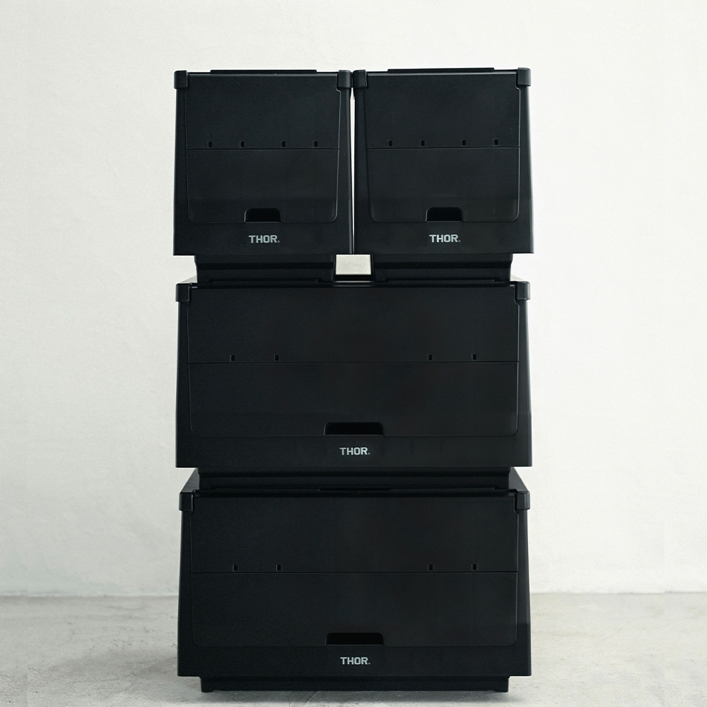 THOR BOX 黑 可堆疊層架收納箱 20L H8928【新竹皇家】 | 蝦皮購物