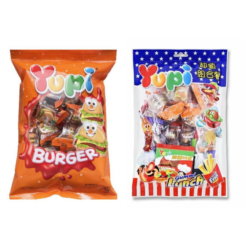 YUPI 呦皮 漢堡QQ軟糖/ 超值組合餐軟糖 231g/包 | 蝦皮購物