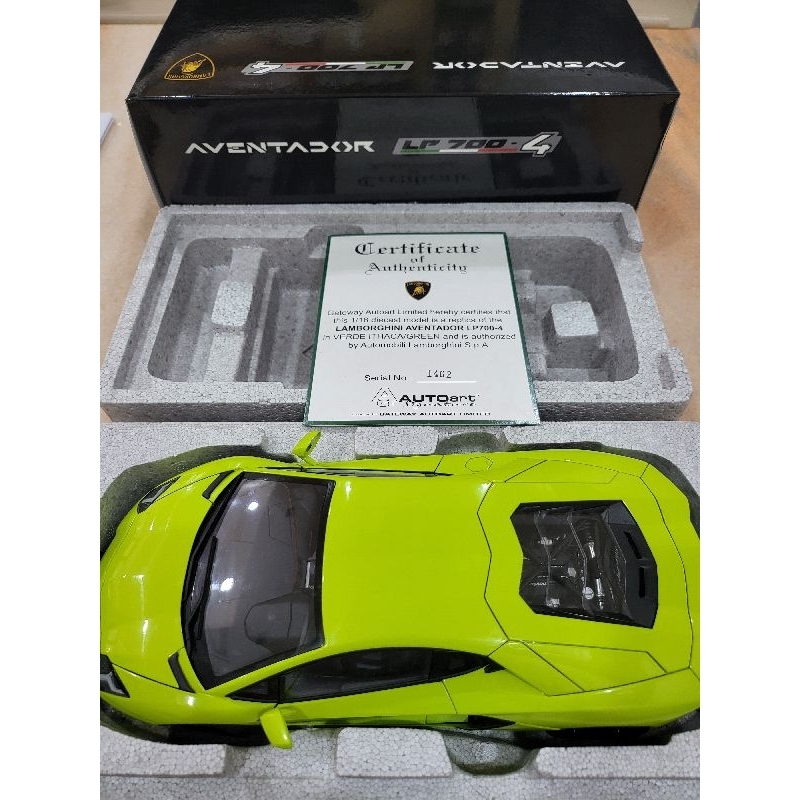 Autoart Lamborghini Aventador 1/18 LP700-4限量編號 | 蝦皮購物