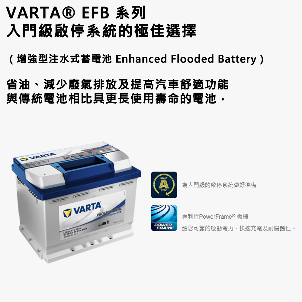 【VARTA 華達】電瓶 EFB 啟停 LN3 韓 70Ah | 蝦皮購物