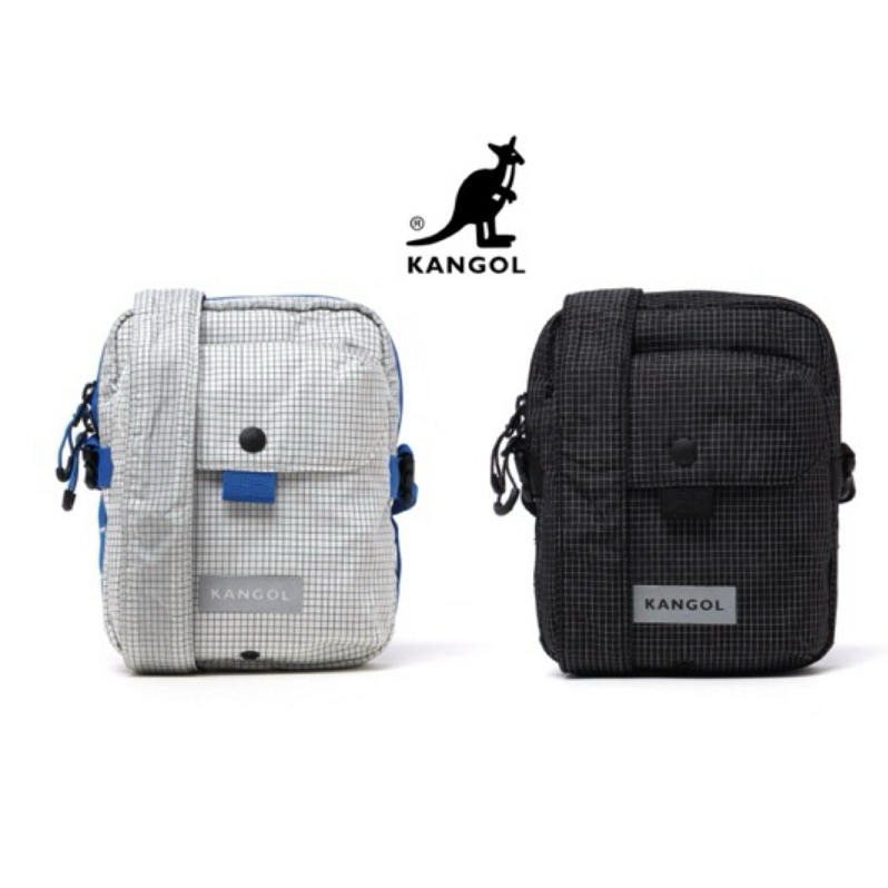KANGOL Mini check crossbody bag側背包 小方包 潮流 袋鼠 格紋 格子 2色It 代購正品 | 蝦皮購物