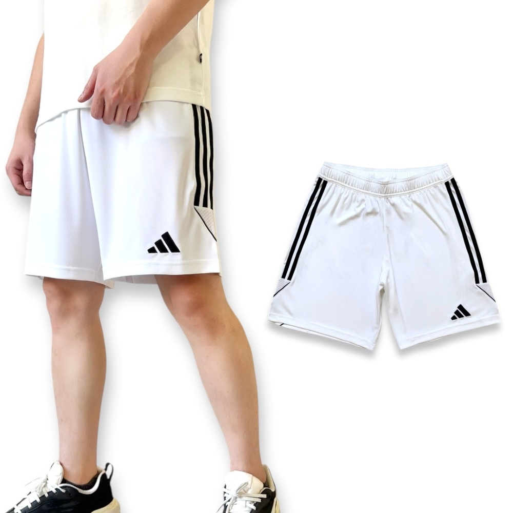 【衫庫】Adidas 愛迪達 男生 三線 運動短褲 白色 吸濕排汗材質 訓練短褲 運動褲 IB8083 | 蝦皮購物